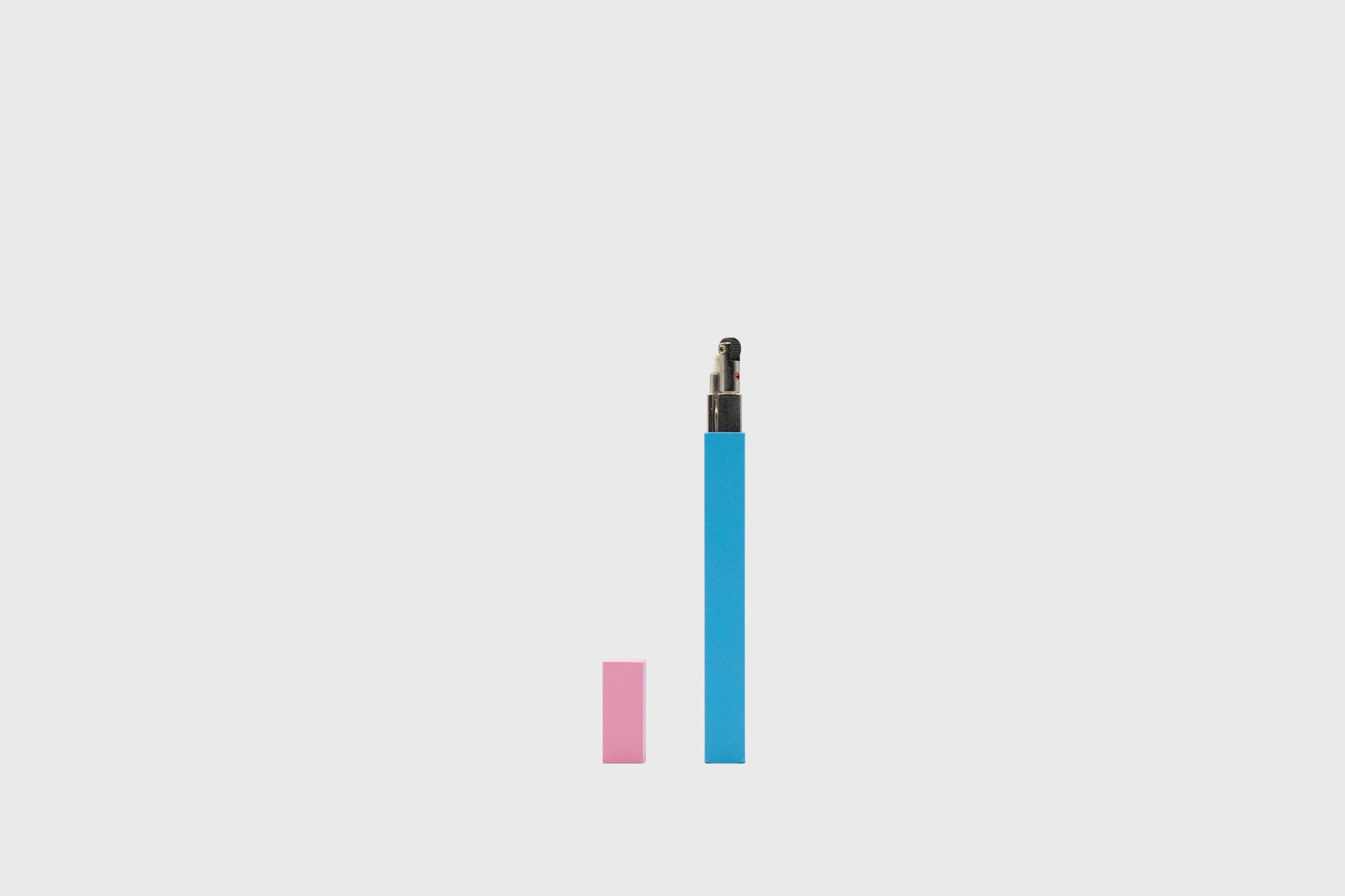 QUEUE Two-Tone Lighter [Turquoise / Pink] | BindleStore.